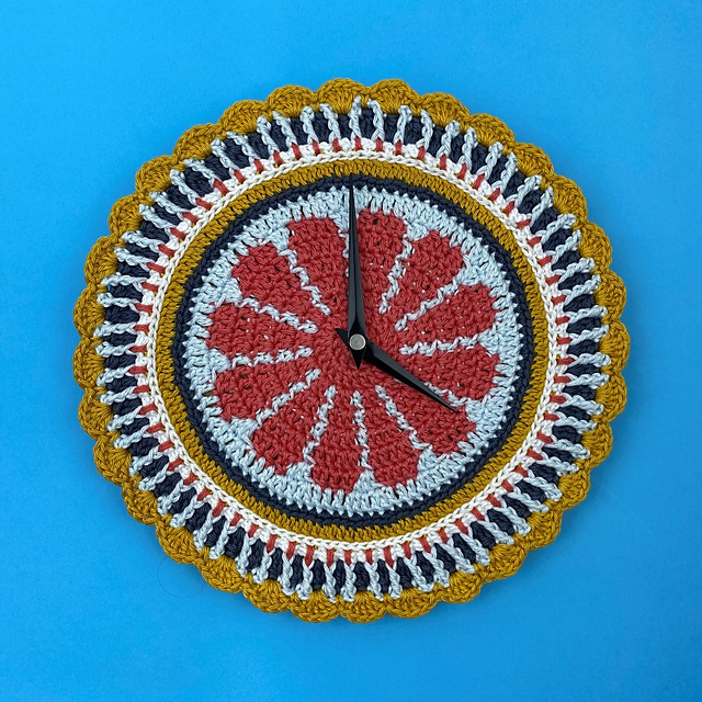 Ravelry: TIME Mandala Clock pattern by Knit Crochet Create