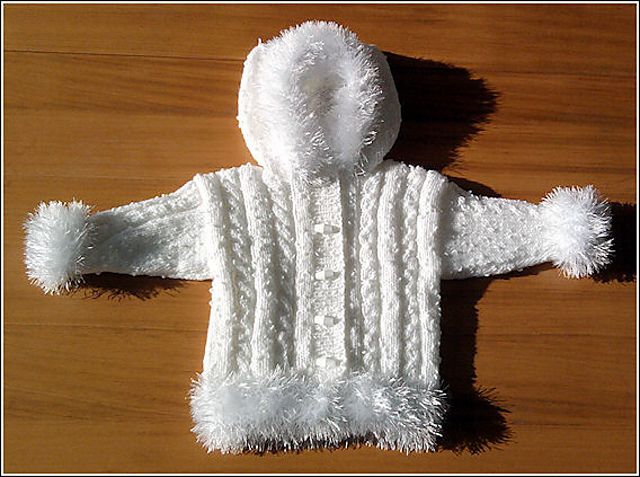 Ravelry: Hooded Jacket With or Without Funky Fur Trim pattern by Sirdar