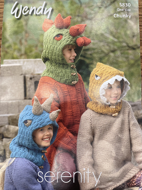 Ravelry: Dinosaur Hoods - 5830 pattern by Wendy Yarns