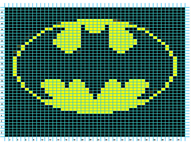 Ravelry: Batman Logo Chart pattern by Elizabeth Thomas