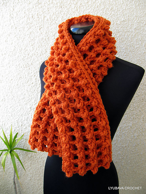 Ravelry: LyubavaCrochet's Crochet Scarf Infinity Orange