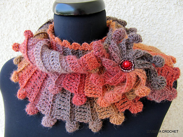 Ravelry: LyubavaCrochet's Multicolour Broun Scarf "Fantasy" by Lyubava ...