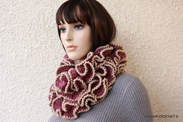 Ravelry: LyubavaCrochet's Ruffle Scarf Unique Design