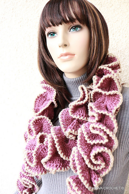 Ravelry: LyubavaCrochet's Ruffle Scarf Unique Design