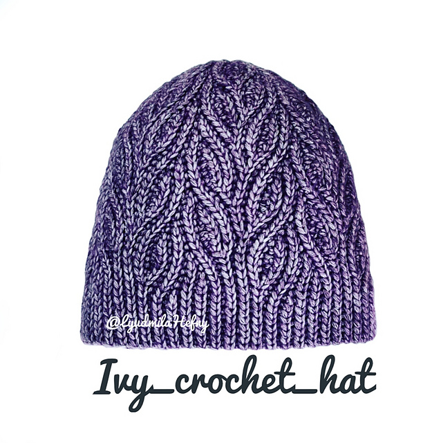 Ravelry: Ivy crochet hat pattern by Liudmyla Hefny