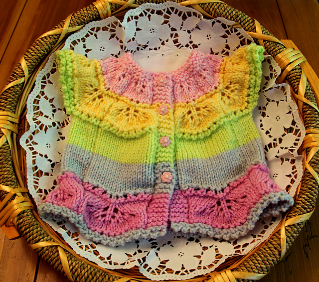 Ravelry: Birthday Cake Cardi pattern by Michele DuNaier