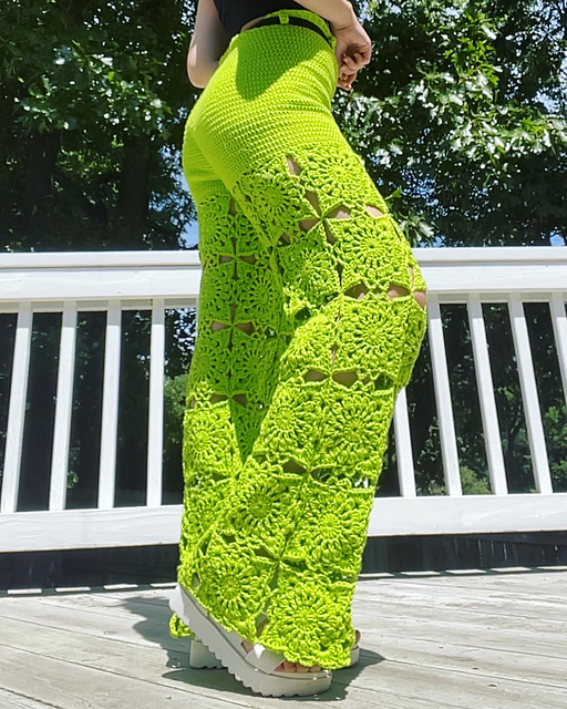 Ravelry: Lacy Granny Square Trousers pattern by Maeli Johnston
