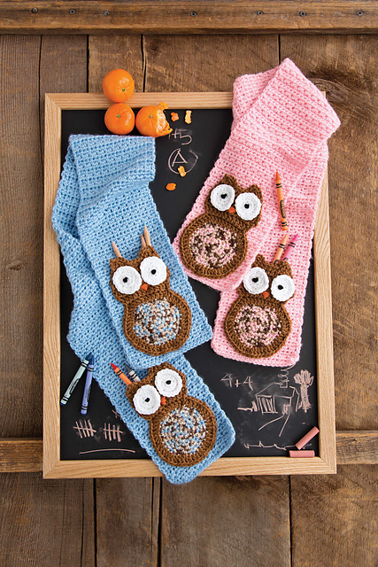 Ravelry: Child's Owl Scarves pattern by Mary Beth Temple