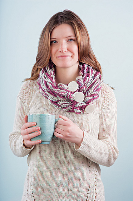 Ravelry: Button-Up Arm Knit Cowl pattern by Mary Beth Temple