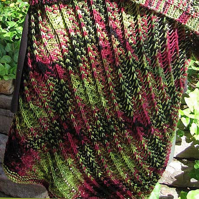 Ravelry: Diagonal Boomerang Shawl pattern by Margaret Schroeder