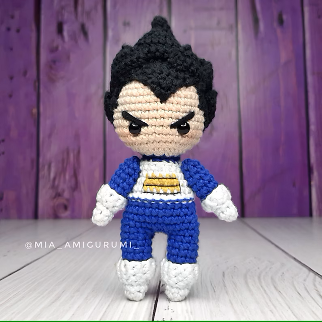 Ravelry: Vegeta "Dragon Ball Z" pattern by MIAmigurumi Design