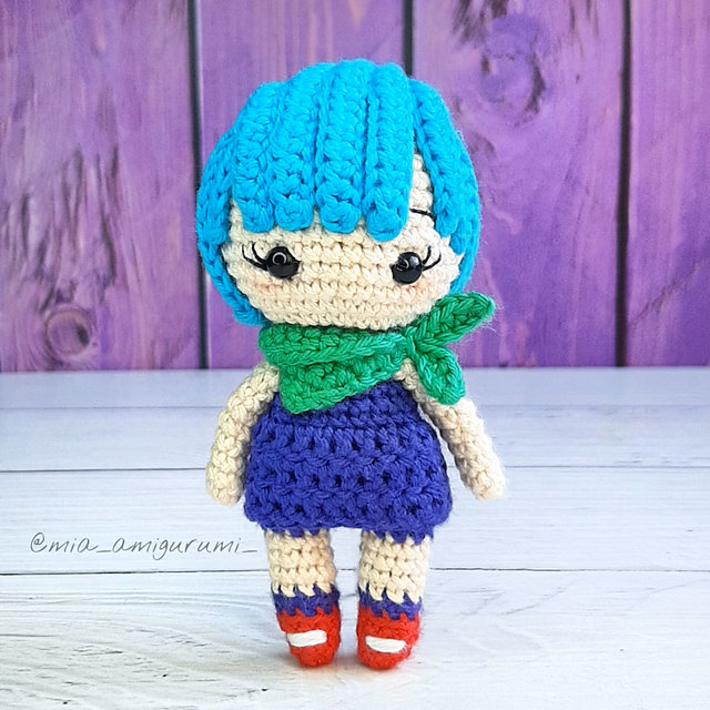 Ravelry: Bulma "Dragon Ball Z" pattern by MIAmigurumi Design
