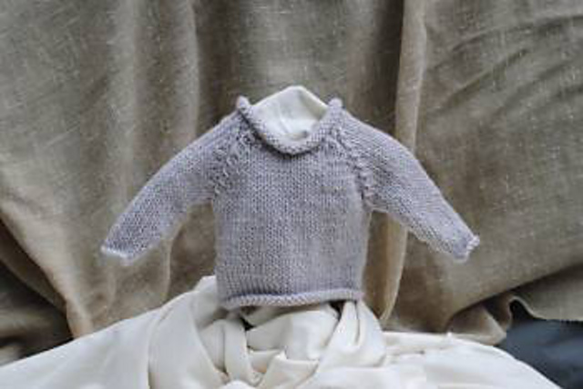 Ravelry: 18” Doll’s Roll Neck Raglan Sleeve Pullover pattern by Martha ...