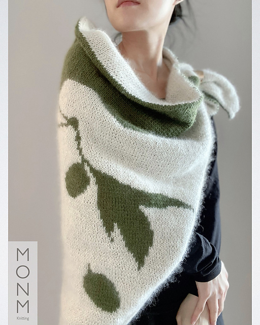 Ravelry: Rameau D'olivier Shawl pattern by MINGBI LUO