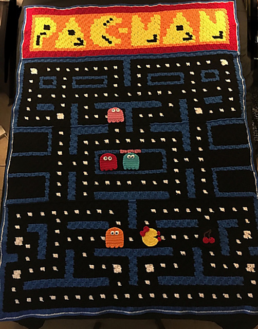 Ravelry: MadNinjaHooker's PacMan Blanket