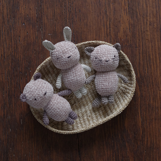 Ravelry: Three Little Plush Friends pattern by Vasilina Dauzhenka