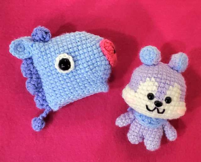 Ravelry: BTS-inspired BT21 Mang & Removable Mask pattern by MadeByCana