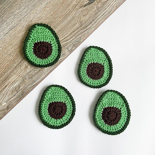 Ravelry: Avocado Coasters pattern by Made With Hooks