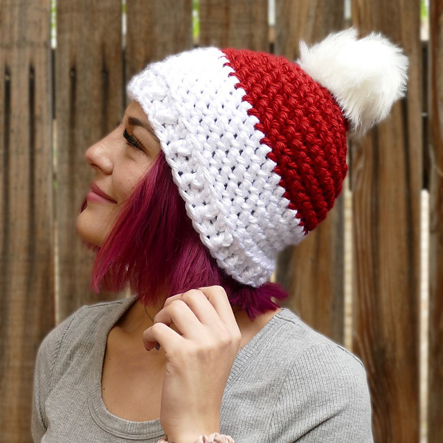 Ravelry: Noelle Pom Pom Hat pattern by Pam Grice