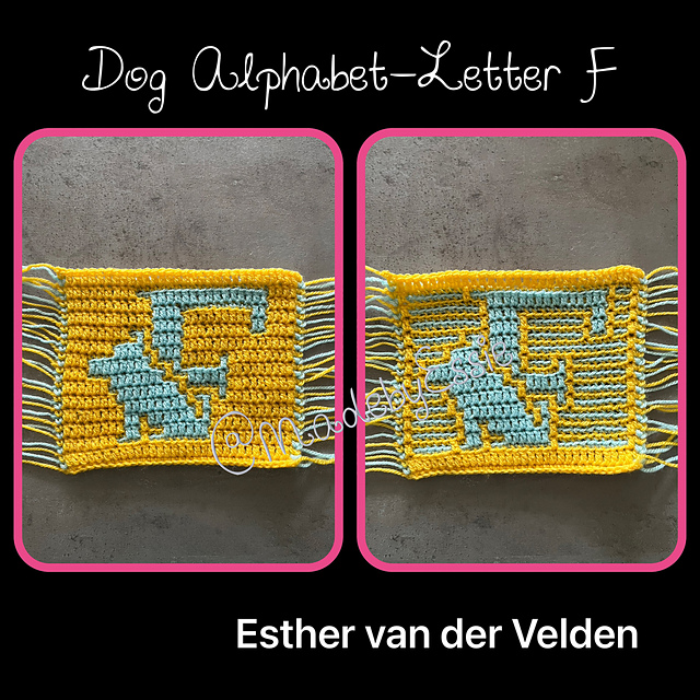 Ravelry: Dog Alphabet Letter F pattern by Esther van der Velden