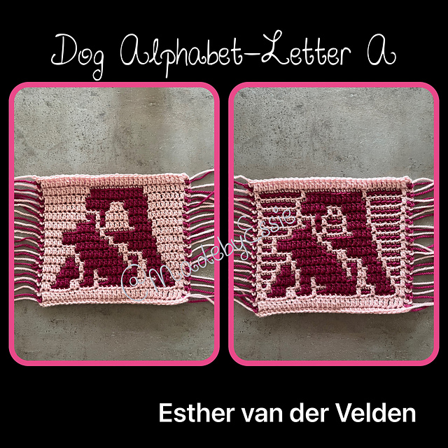 Ravelry: Dog Alphabet Letter A pattern by Esther van der Velden
