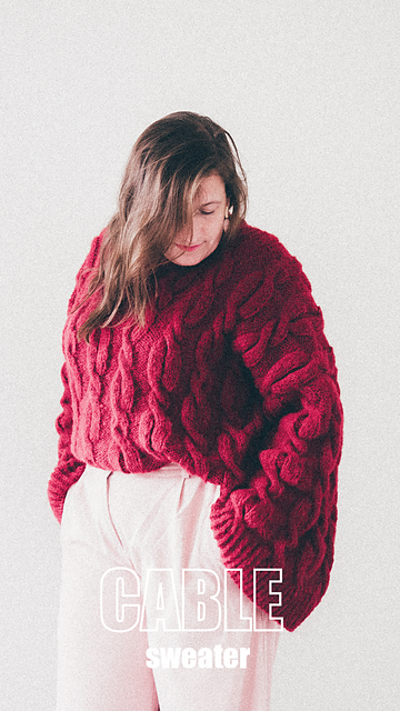 Ravelry: Cable sweater pattern by Mag Makes