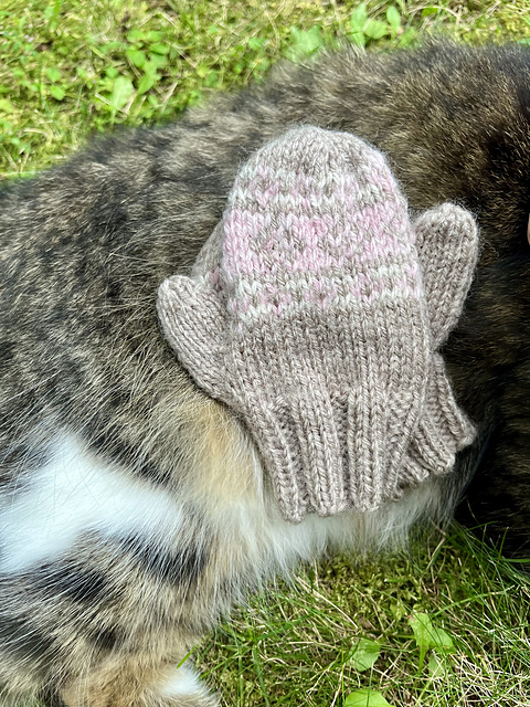 Ravelry: Sweet Diamond Toddler Mitts pattern by Magdalene Grabill