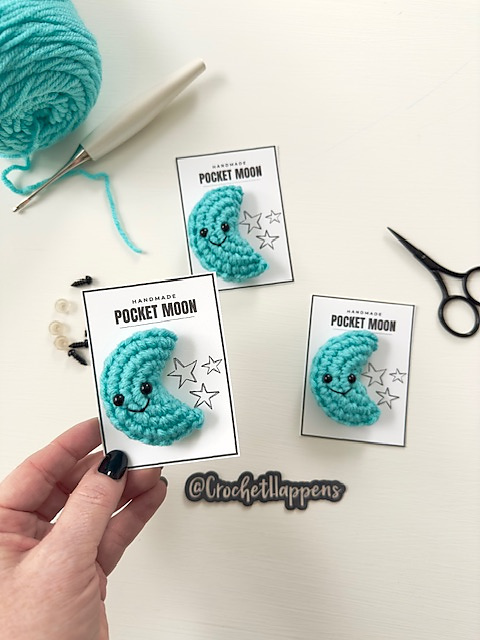 Ravelry: Crochet Pocket Moon pattern by Maggie Brennen