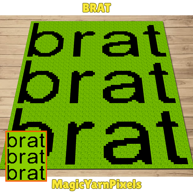 Ravelry: Brat Inspired Print pattern by Ari Wimsett