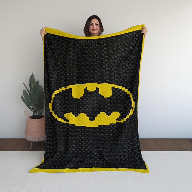 Ravelry: C2C Batman Logo pattern by Ari Wimsett