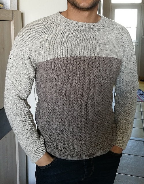 Ravelry: 216aw-18 Herringbone Sweater pattern by Pierrot (Gosyo Co., Ltd)