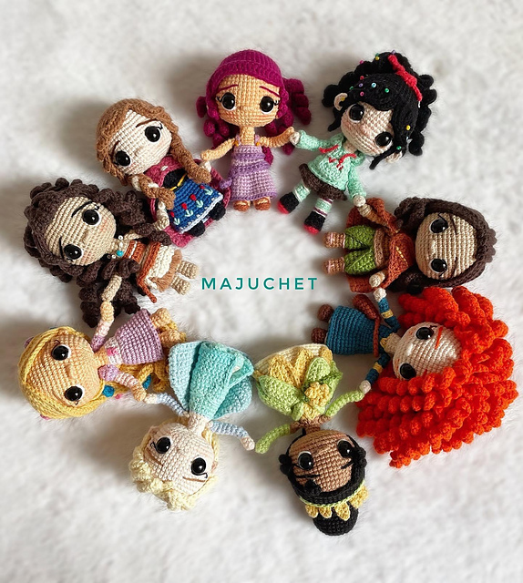 Ravelry: Princesas modernas pattern by Yhialina Navarro