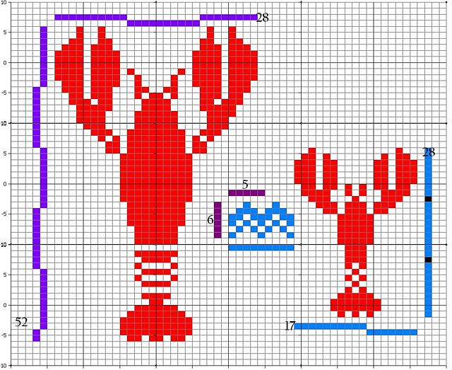 Ravelry: Link Lobster Shirt Chart - 2 sizes pattern by Malon Bruce
