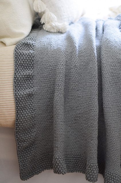 Ravelry: Homestead Linen Stitch Blanket pattern by Jessica Reeves Potasz