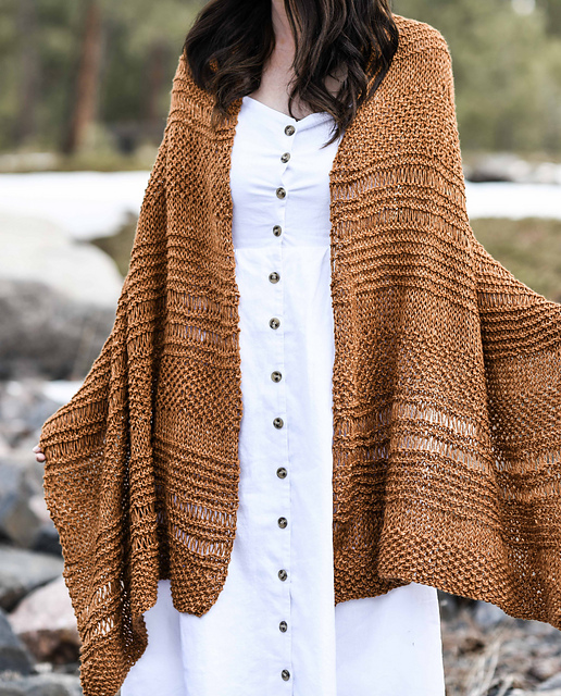 Ravelry: Cosmos Textured Wrap pattern by Jessica Reeves Potasz