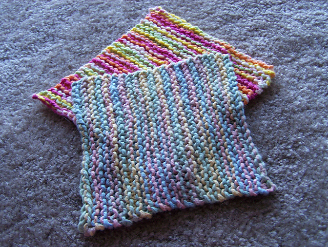 Ravelry: "My first knit" washcloth or dishcloth pattern by Elizabeth May
