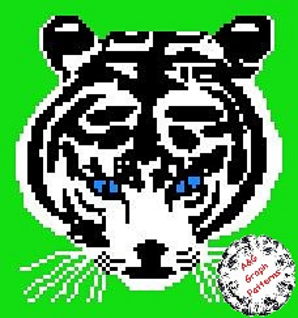 Ravelry: Tiger Head c2c pattern by Angela Foster