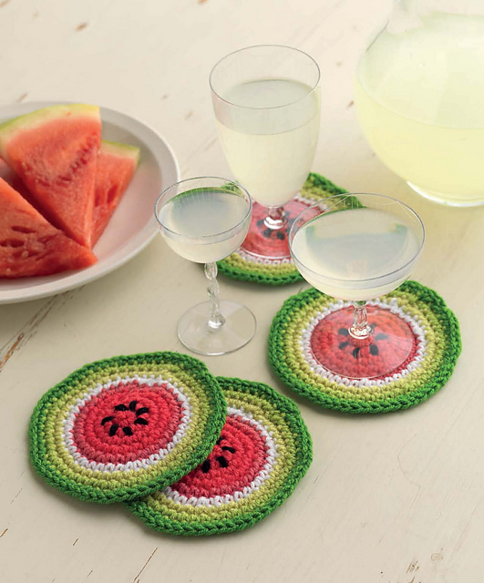 Ravelry: Watermelon Coasters pattern by Amy Polcyn