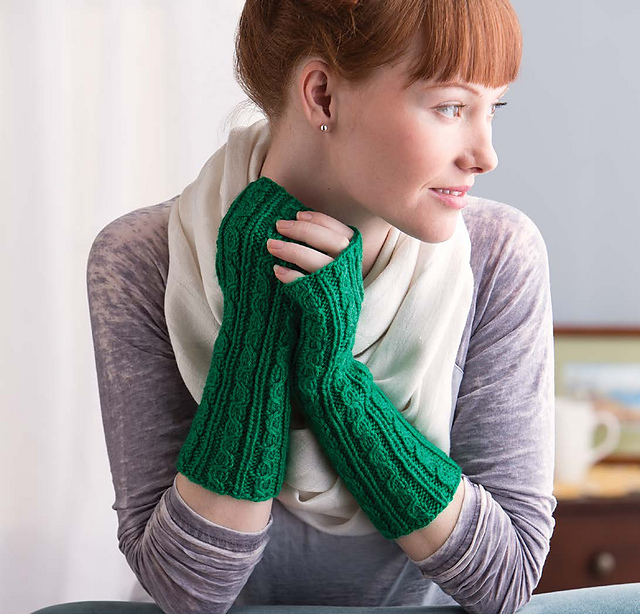 Ravelry: Green Gables Cabled Gauntlets pattern by Lynn M. Wilson