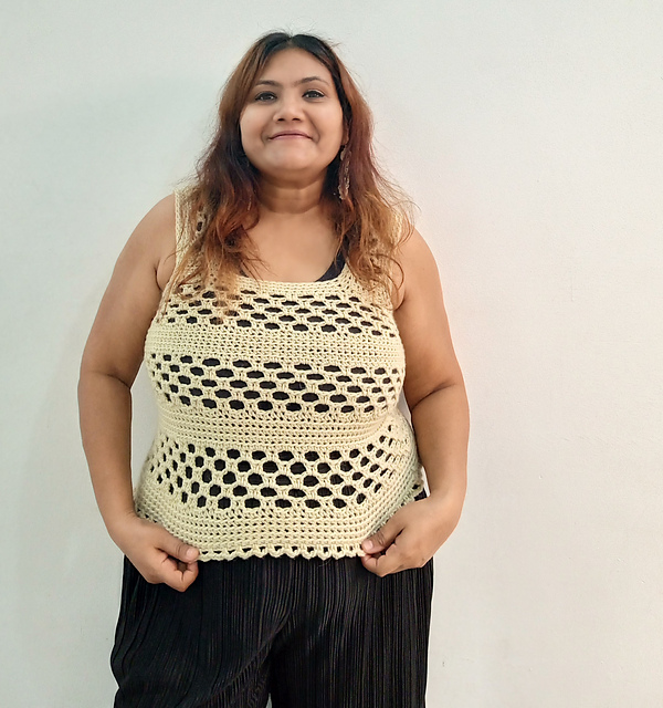 Ravelry: Honeycomb Tank Top pattern by Mamta Motiyani