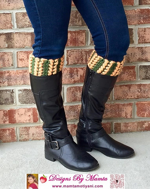 Ravelry: Braided Hearts Boot Cuffs pattern by Mamta Motiyani