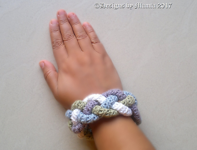 Ravelry: Four Braided Cuff Bracelet pattern by Mamta Motiyani