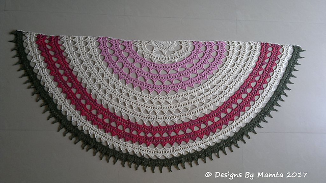 Ravelry: Mamta's Sahasrara Shawl Pattern Lotus Mandala