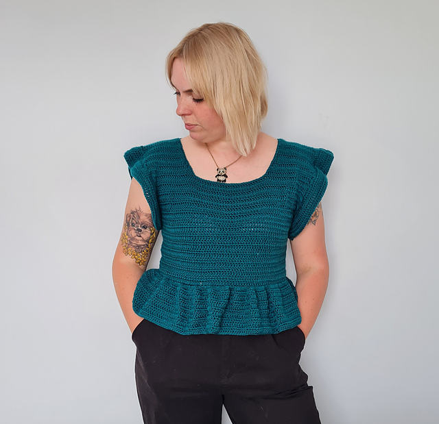 Ravelry: Peplum Pudding Top pattern by Lauren Willis