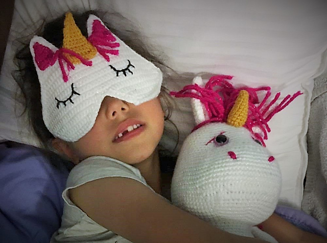 Ravelry: Unicorn sleep mask pattern by Marissa Arenas