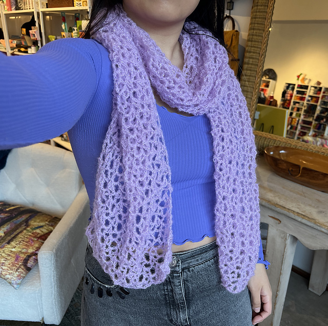 Ravelry: Fairy Mesh Scarf pattern by Margaret Sy
