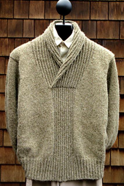 Ravelry: Shawl Collar Pullover pattern by Mari Dembrow