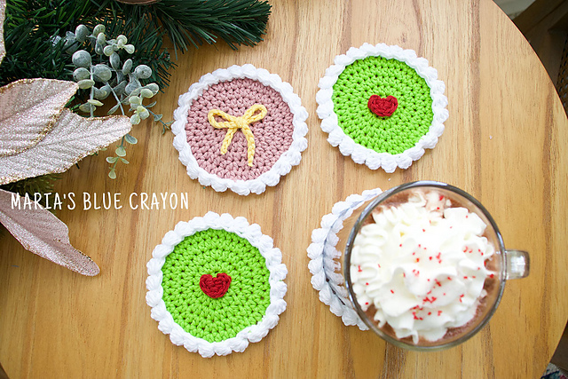 Ravelry: Christmas Cup Coasters pattern by Maria's Blue Crayon
