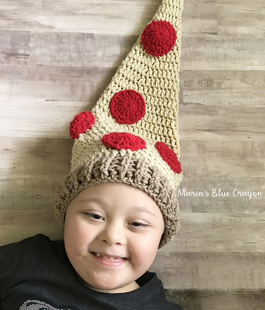 Ravelry: Pizza Hat pattern by Maria's Blue Crayon