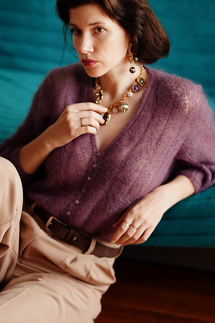 Ravelry: Heather Bloom Cardigan pattern by Maria Tsybulskaya